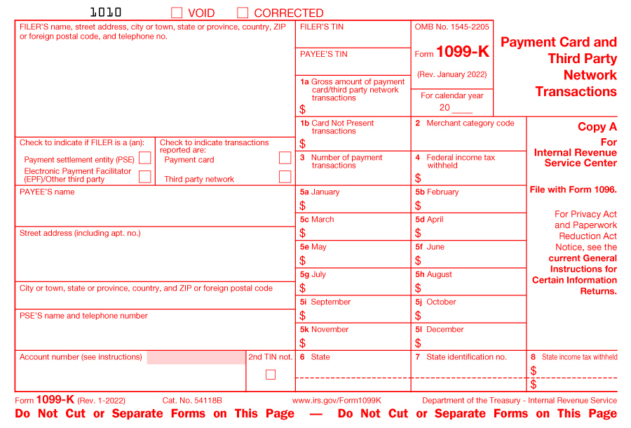 1099 K Forms Reporting Requirements For 2023