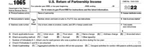Form 1065 Instructions: U.S. Return of Partnership Income
